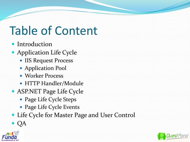 ASP.NET Page Life Cycle | PPTX