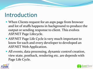ASP.NET Page Life Cycle | PPTX