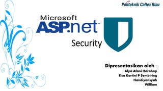 Aspnet security | PPTX