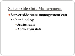 Asp.net state management | PDF