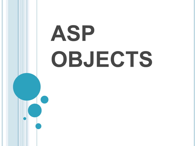 Asp objects | PPT