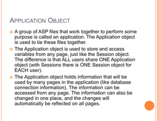 Asp objects | PPTX