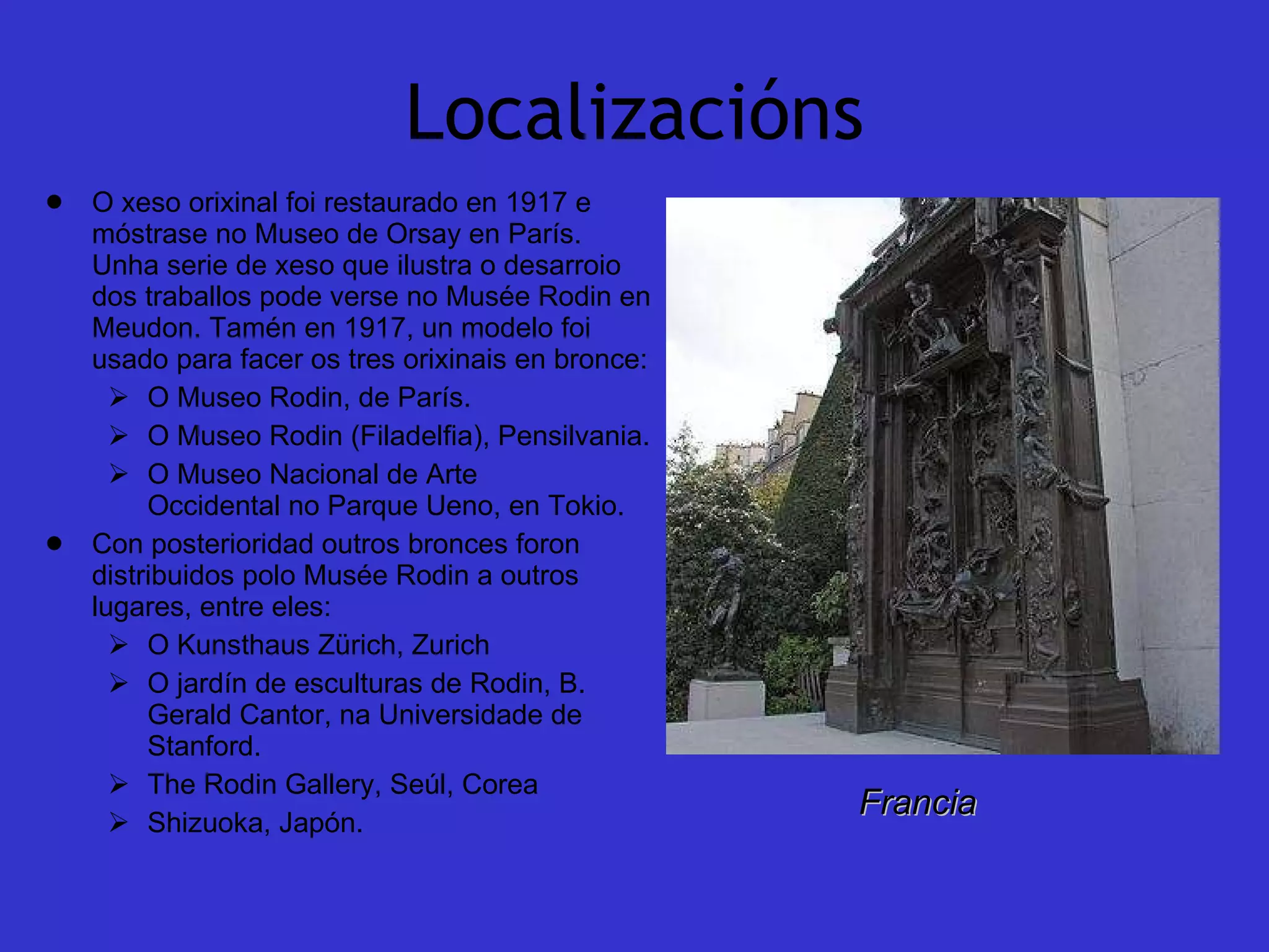 As portas do inferno e O pensador de Rodin | PPT