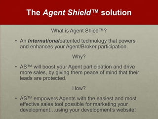 Agent Shield™ Developer Information | PPT