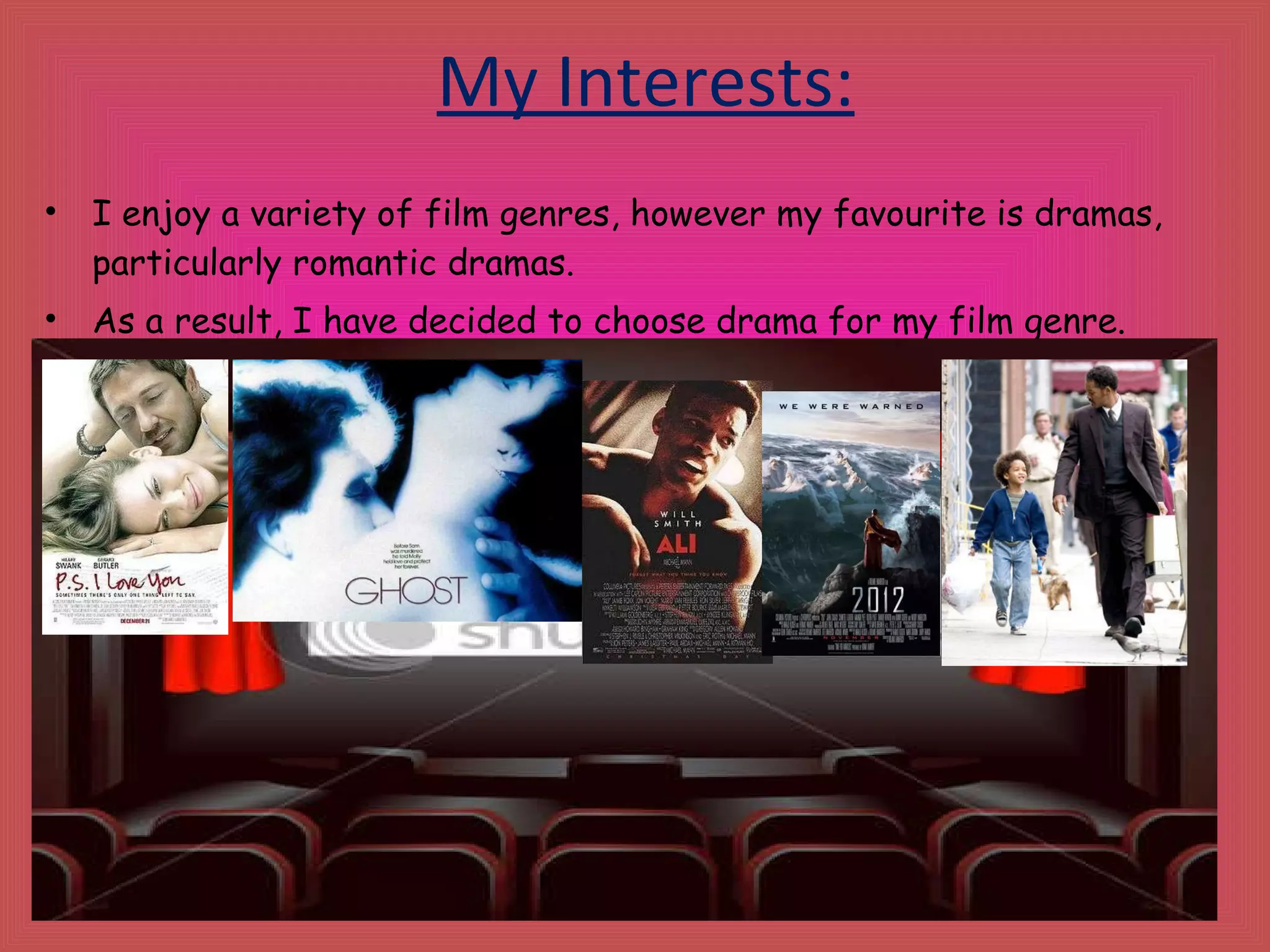 As presentation task on film genres | PPT