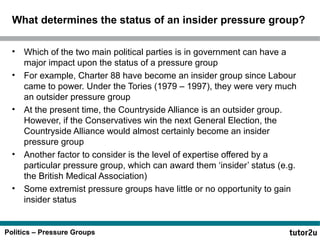 As pressure groups | PPT