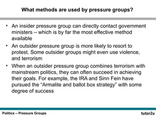 As pressure groups | PPT