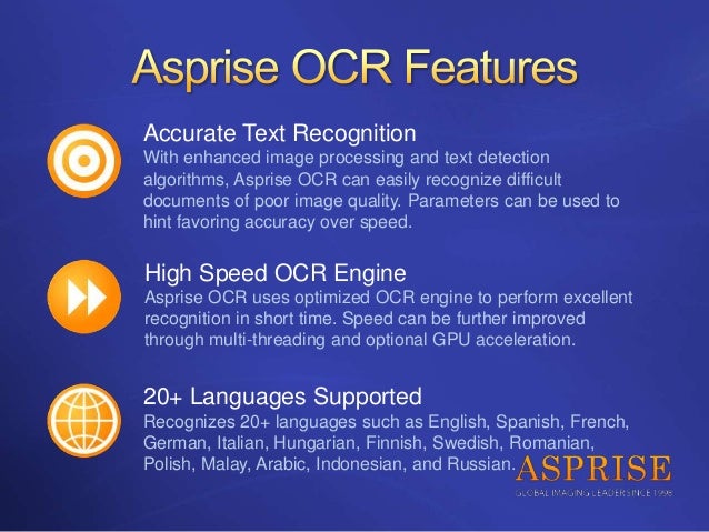 Asprise Javac Vbnet Ocr Sdk Royalty Free Api Library With Source 0665