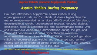 Asprito Tablets (Generic Aripiprazole Tablets) | PDF