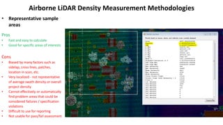 ASPRS LiDAR Division Update with a focus on quantifying horizontal sampling density of aerial ...