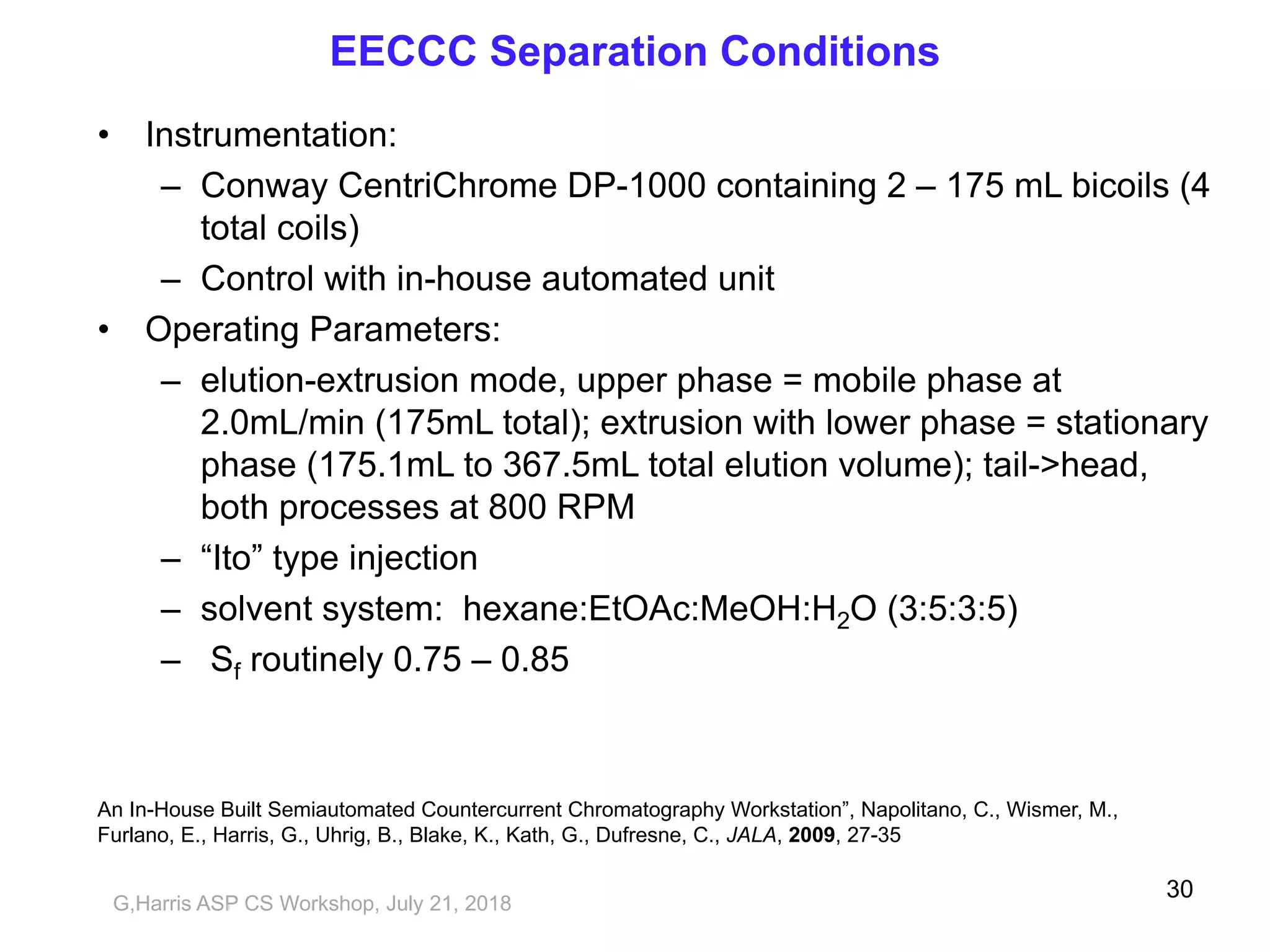 Integrating Countercurrent Separations Into Natural Product
