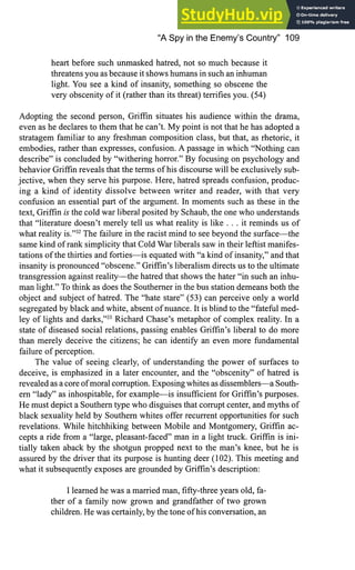 A Spy In The Enemy S Country Quot Black Like Me As Cold War Narrative | PDF