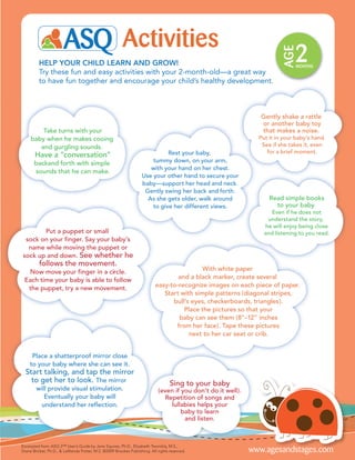 ASQ-3 Parent Activities | PDF