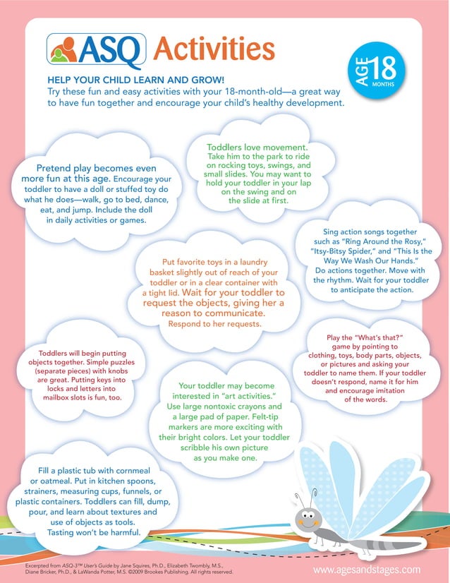 ASQ-3 Parent Activities | PDF