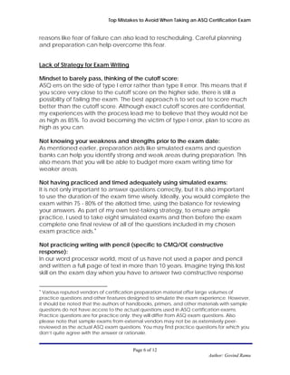 Asq certification-exam-pass-rate | PDF