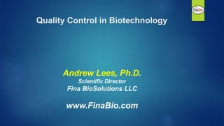 QC in Biotechnology | PPTX