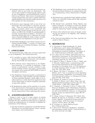 A sql implementation on the map reduce framework | PDF | Databases ...