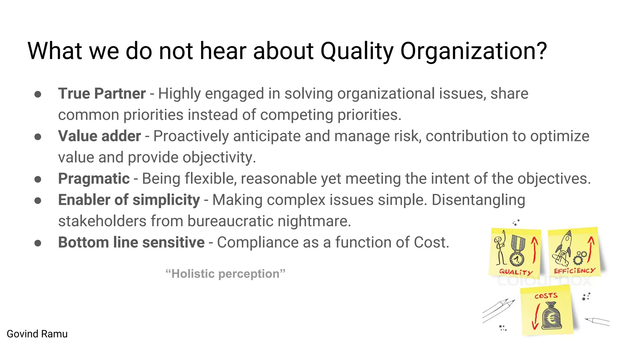 Quality Management - Guidelines for realizing financial and economic ...