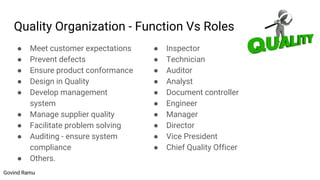 Quality Management - Guidelines for realizing financial and economic ...