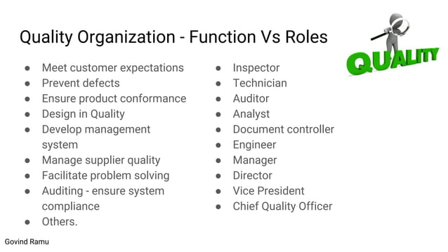 Quality Management - Guidelines for realizing financial and economic ...
