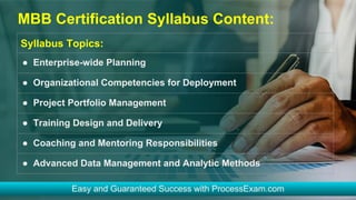 ASQ Master Black Belt (MBB) Exam | Questions & Answers | PDF