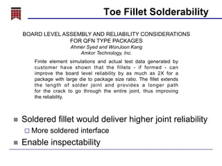ASQ RD Webinar: Improved QFN Reliability Process | PPT