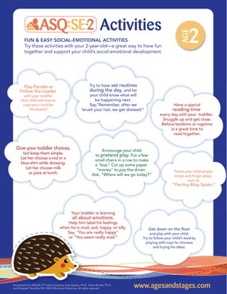 ASQ:SE-2 Parent Activities | PDF