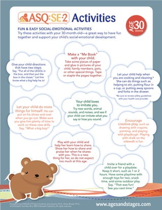 ASQ:SE-2 Parent Activities