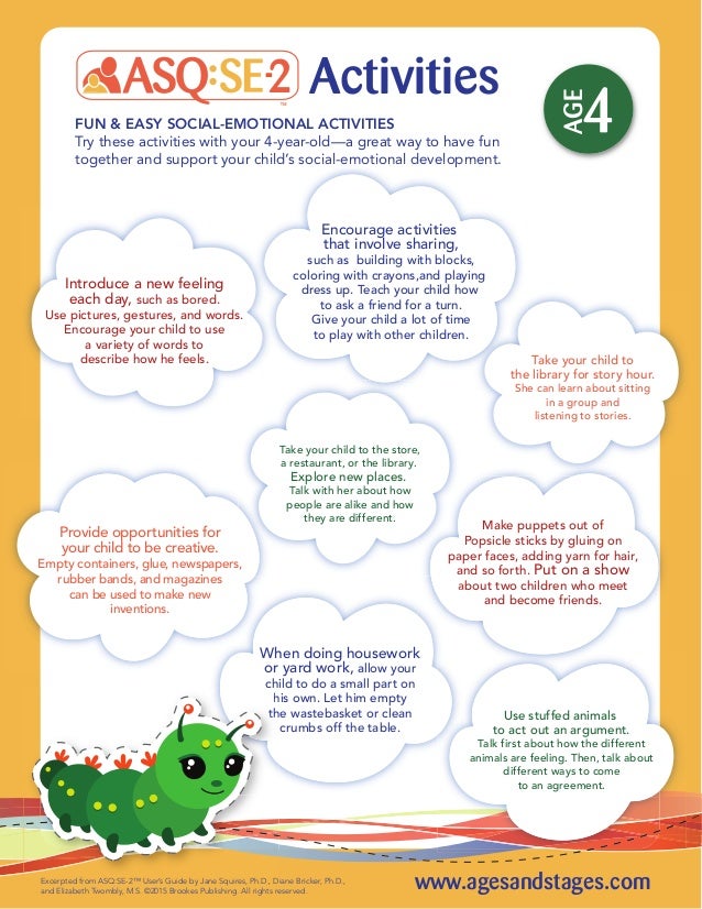 ASQ:SE-2 Parent Activities