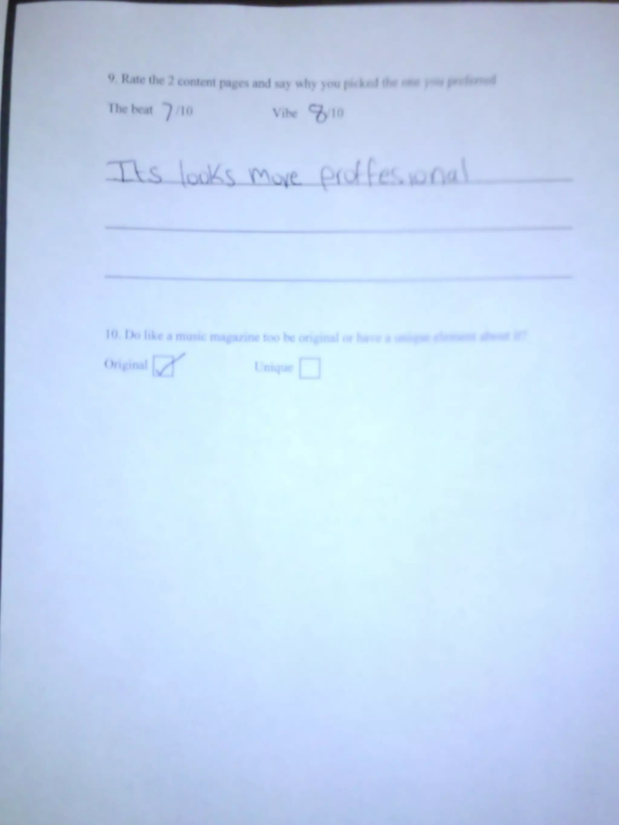 Examples of completed questionaires | PPT