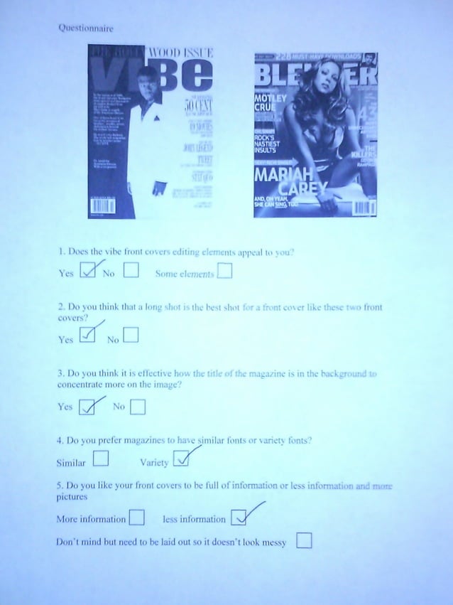 Examples of completed questionaires | PDF