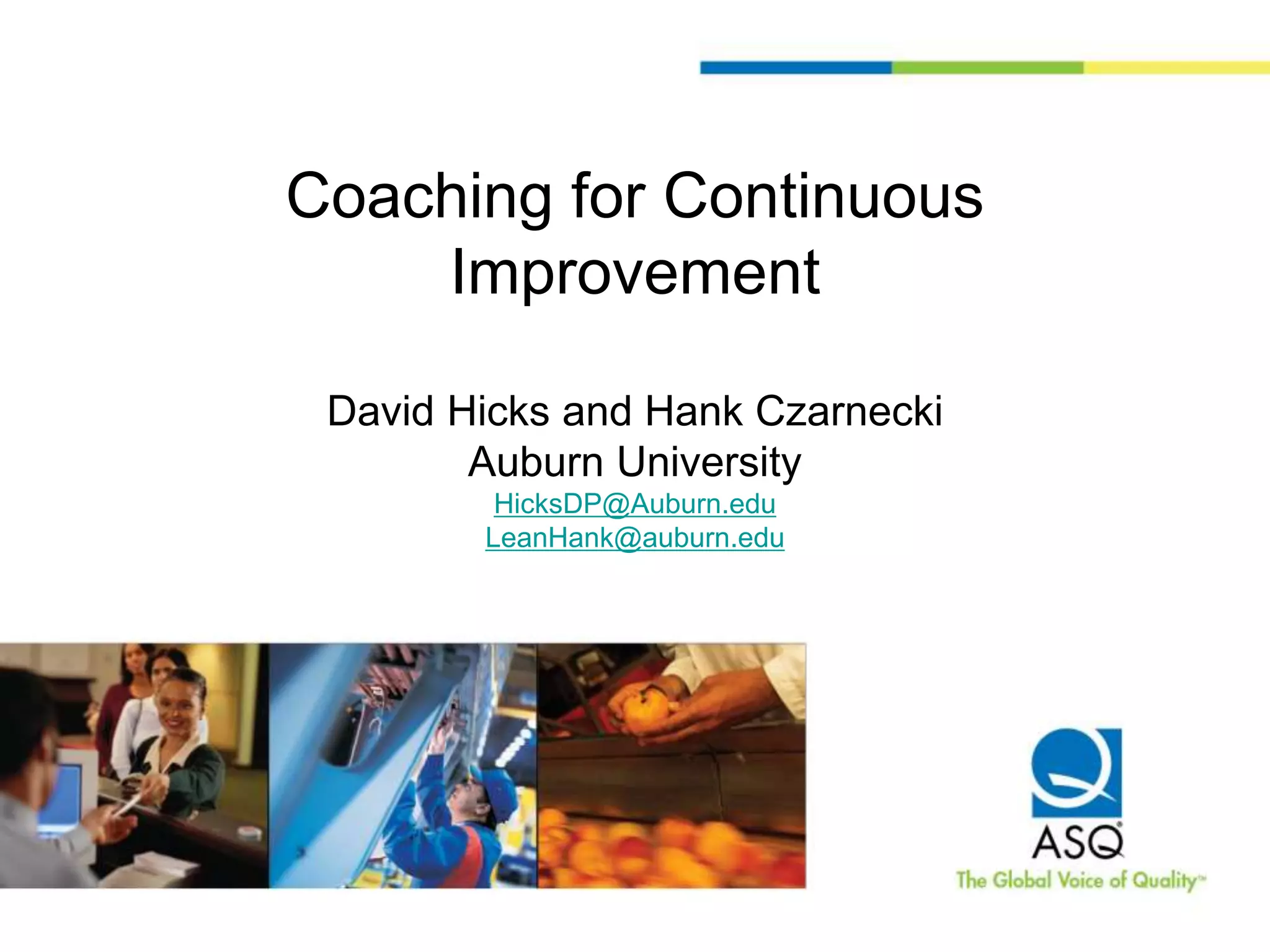 Coaching for Continuous Improvement | PPT