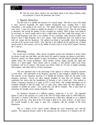 Automatic Speech Recognition | DOCX | Digital Audio | Computer Software ...