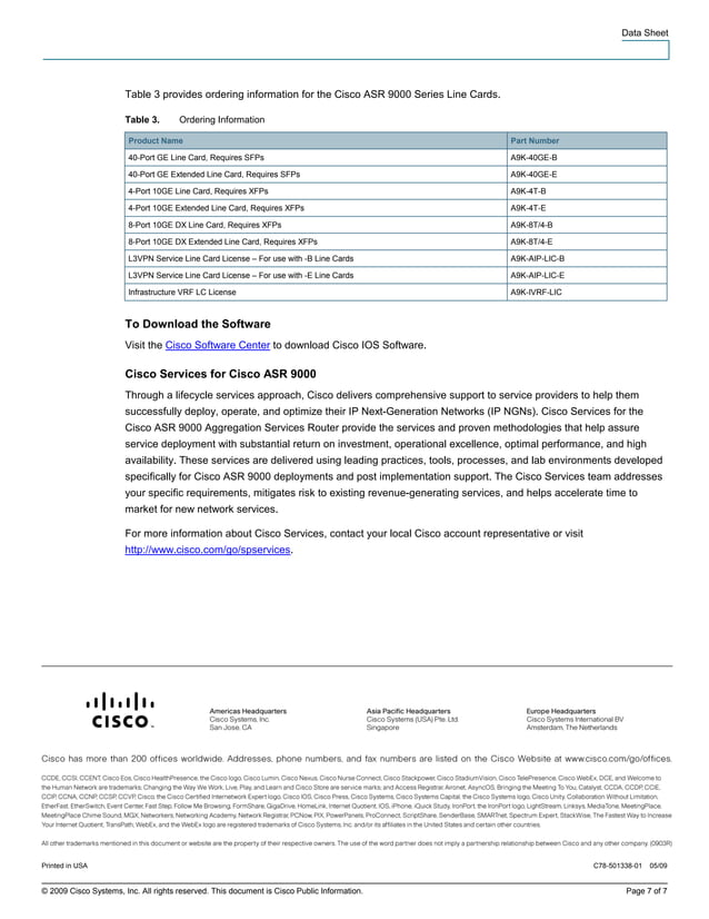 Asr 9000-line-cards | PDF