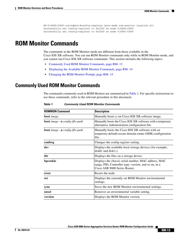 Asr 9k rommon config | PDF