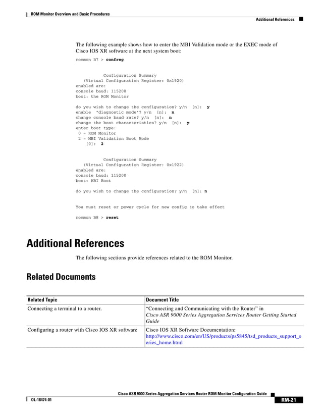Asr 9k rommon config | PDF