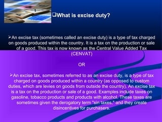 excise tax | PPT