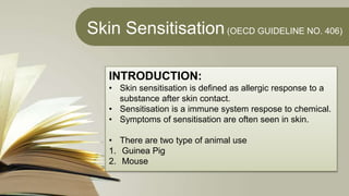 skin sensitisation test | PPTX
