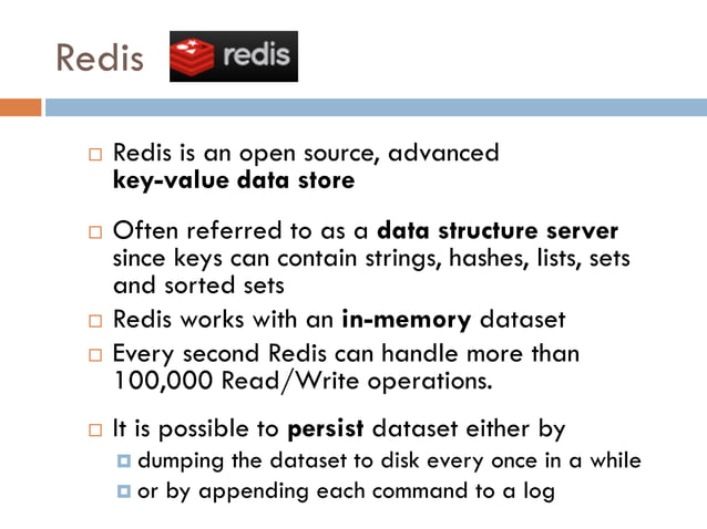 Introduction of Redis as NoSQL Database | PDF