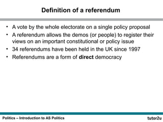 As referendums | PPT