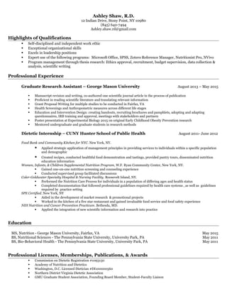 Ashley Shaw Resume | DOC