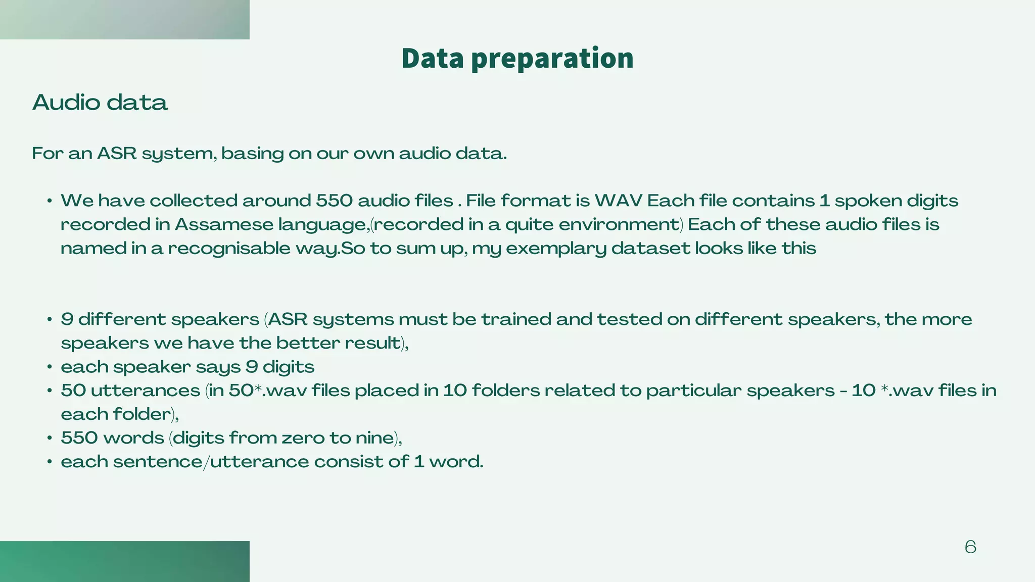 AUTOMATIC SPEECH RECOGNITION SYSTEM USING KALDI | PPTX