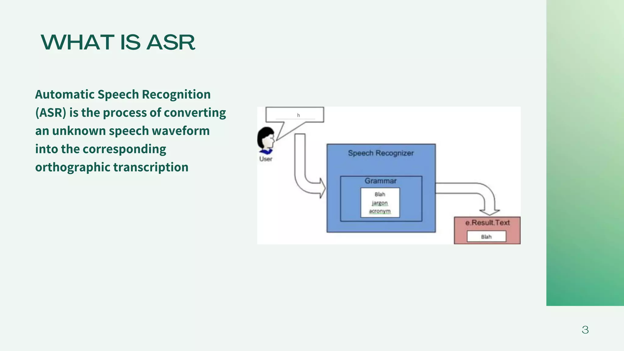 AUTOMATIC SPEECH RECOGNITION SYSTEM USING KALDI | PPTX