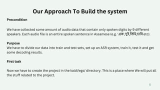 AUTOMATIC SPEECH RECOGNITION SYSTEM USING KALDI | PPTX