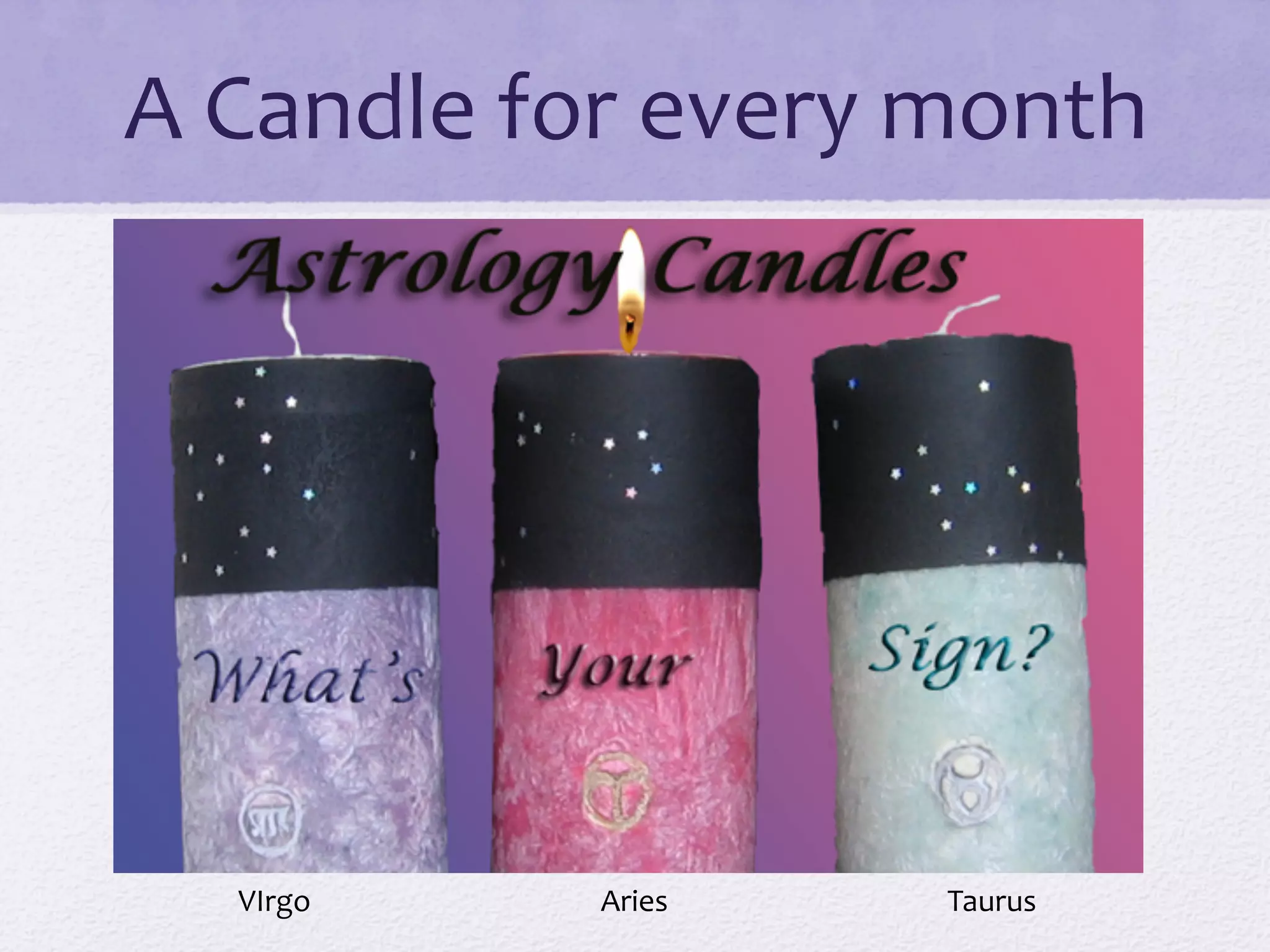 Unique Astrology candles | PDF