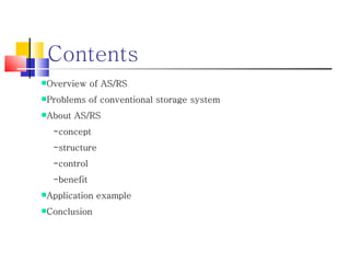 Asrs | PPT