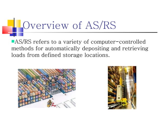 Asrs | PPT