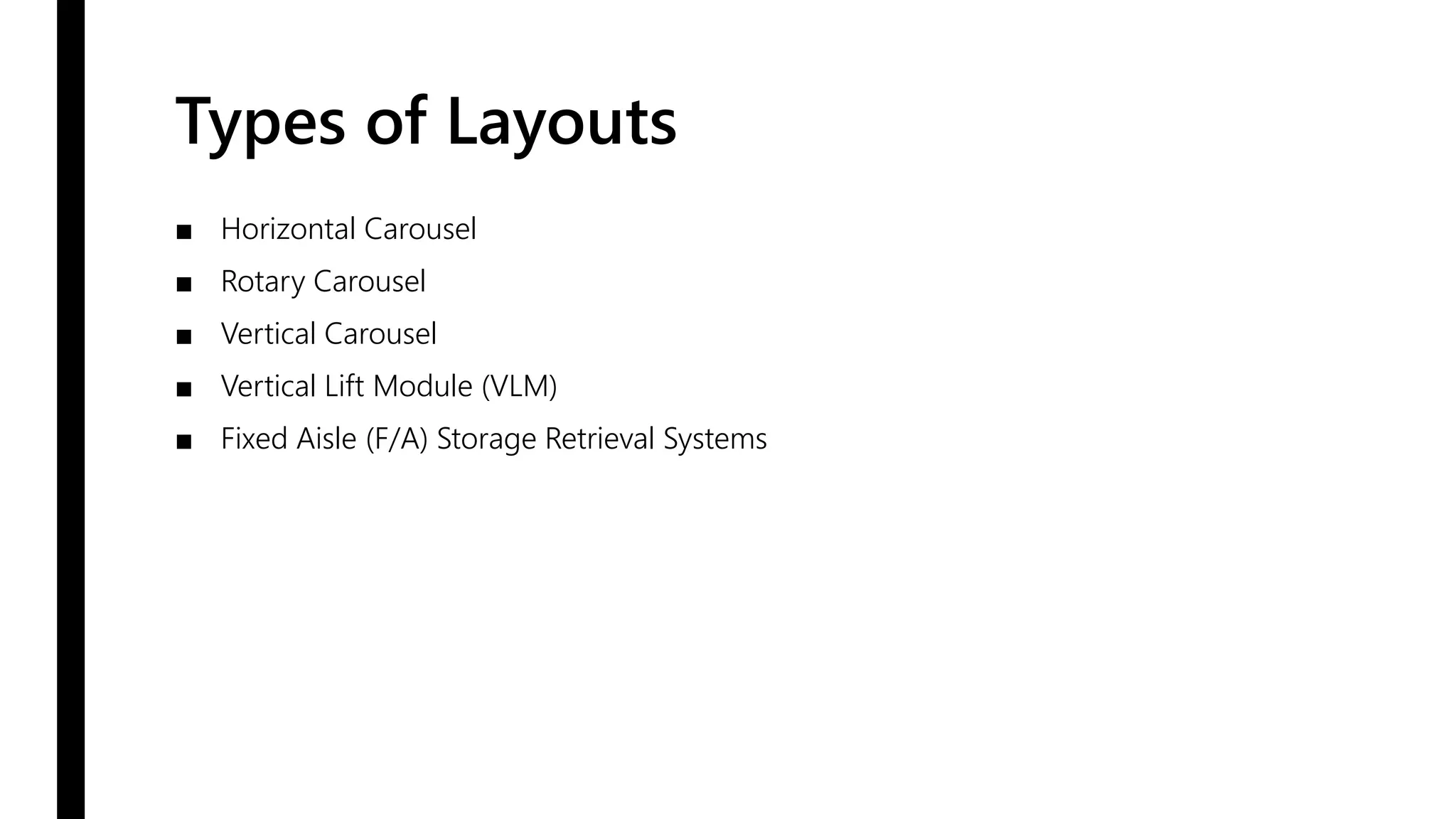 Automated Storage/Retrieval Systems - Explained | PPTX