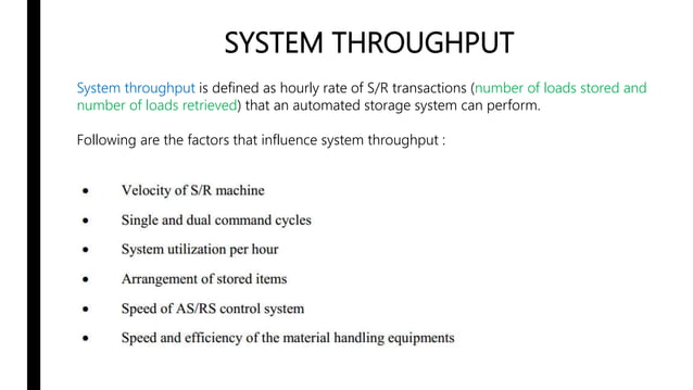 Automated Storage/Retrieval Systems - Explained | PPTX | Data Storage and Warehousing | Computing
