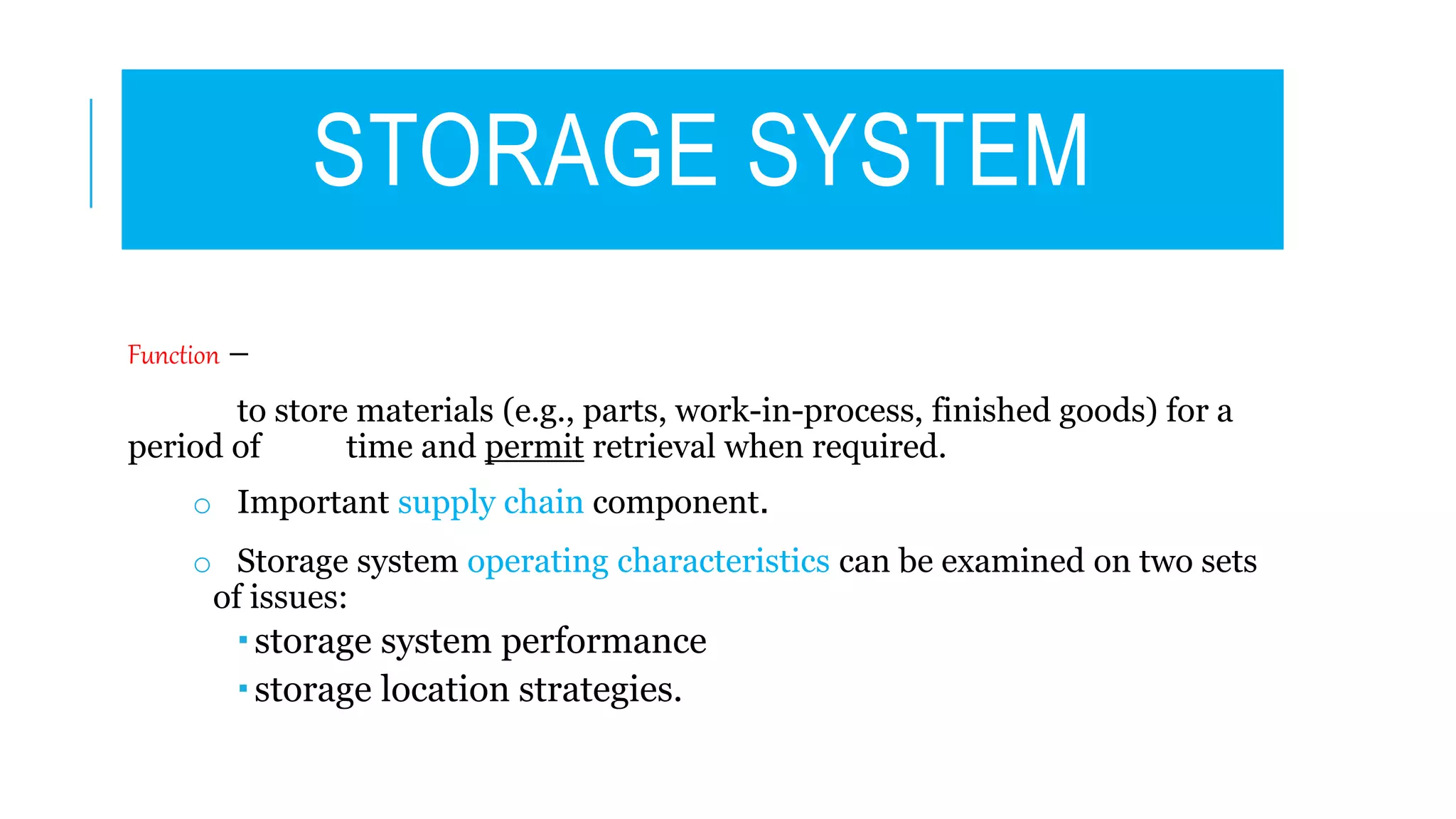 Automatic storage Retrieval system (ASRS) | PPTX